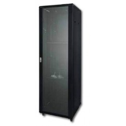 RACK 19" 47U 800x800 PUERTA DELANTERA DOBLE PERFORADA TRASERA DOBLE PE