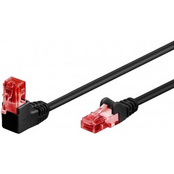 LATIGUILLO CABLE UTP CAT6 RJ45 Macho Codo 90º a RJ45 Macho Recto 180º