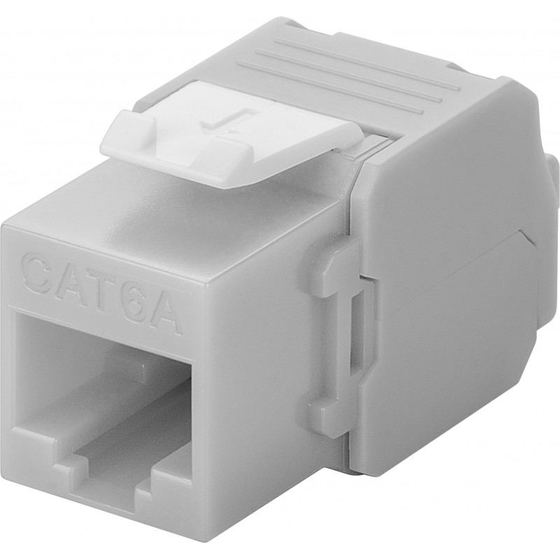 CONECTOR RJ45 HEMBRA UTP CAT6A GRIS