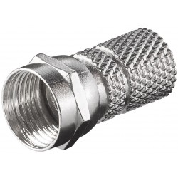 CONECTOR F MACHO ROSCADO 7,3mm ZINC